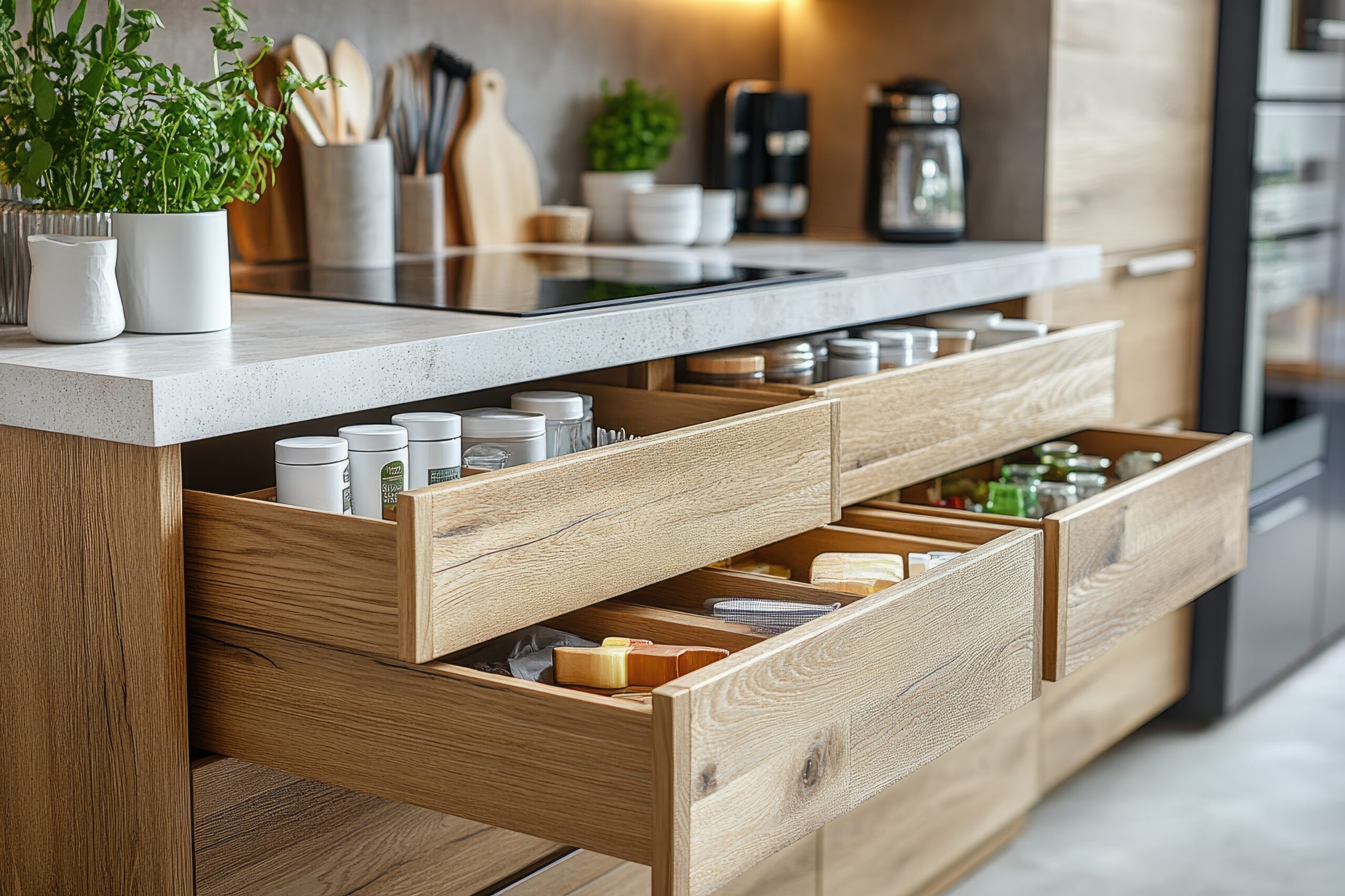 Innovative Storage Solutions from Top Kitchen Cabinet Makers